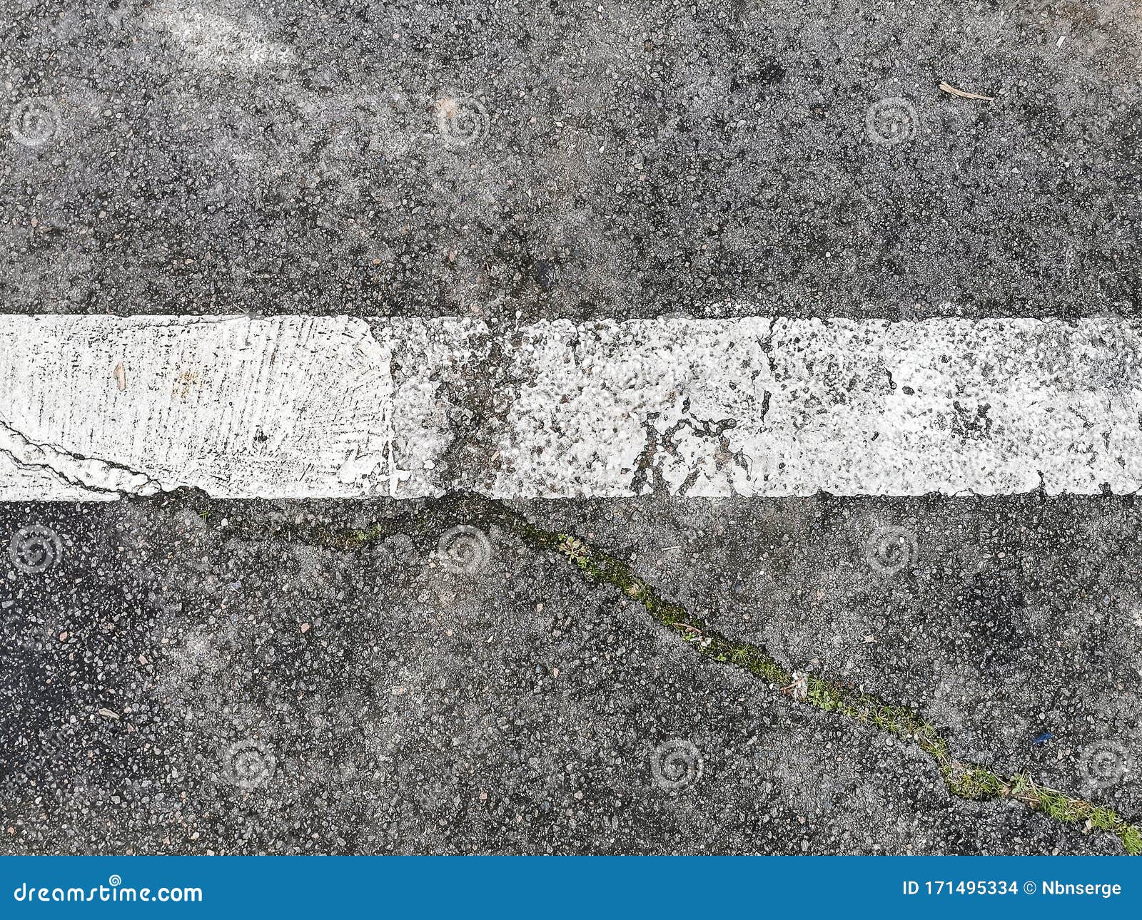 Texture of Macadam Asphalt with White Line Painted for Design ...