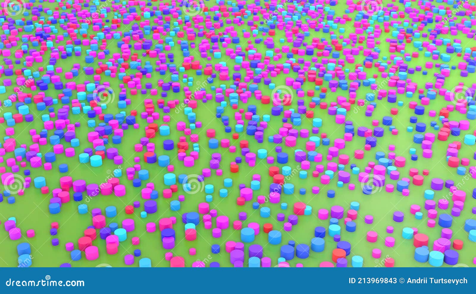 Texture - Colored Cylinders, Creative Particles Pattern Background, 3D ...
