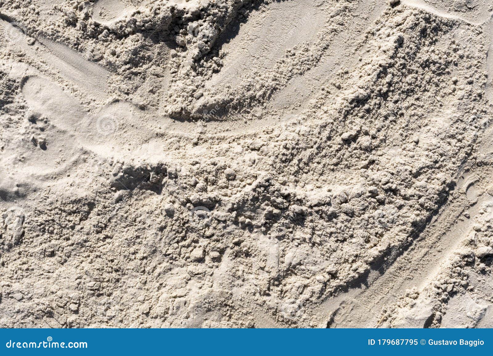 Texture of Marks on the Beach Sand Stock Image - Image of flooring ...