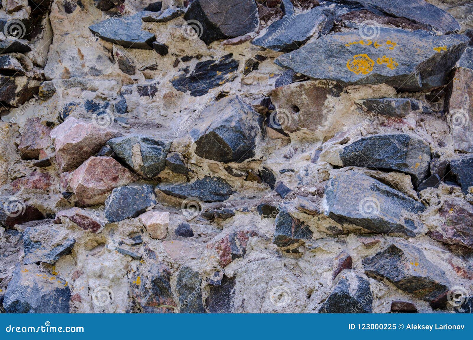 Texture of the Masonry of the Fortress Wall Stock Image - Image of ...