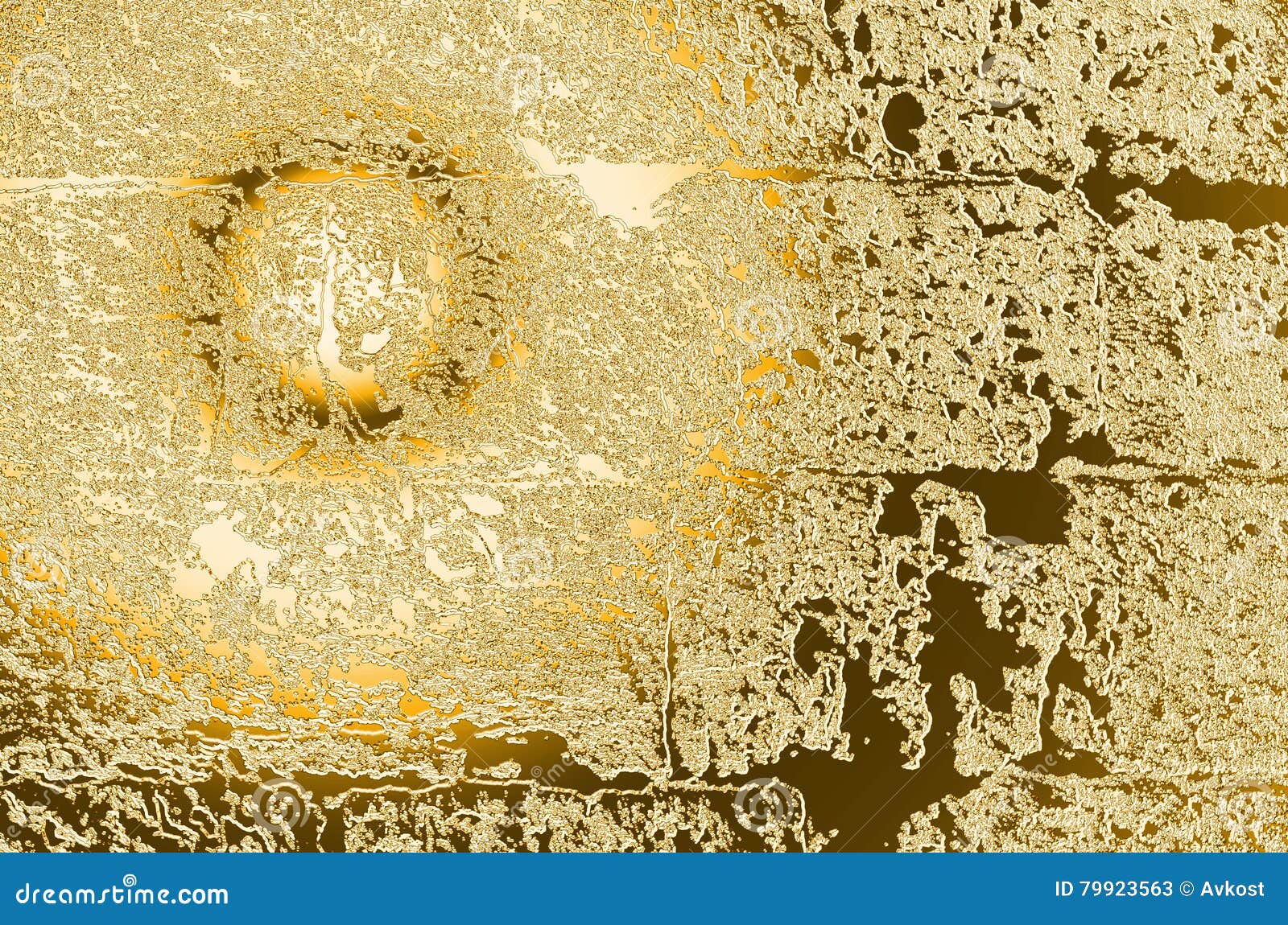 The Texture of Masonry, Painted in Gold Stock Image - Image of beauty ...