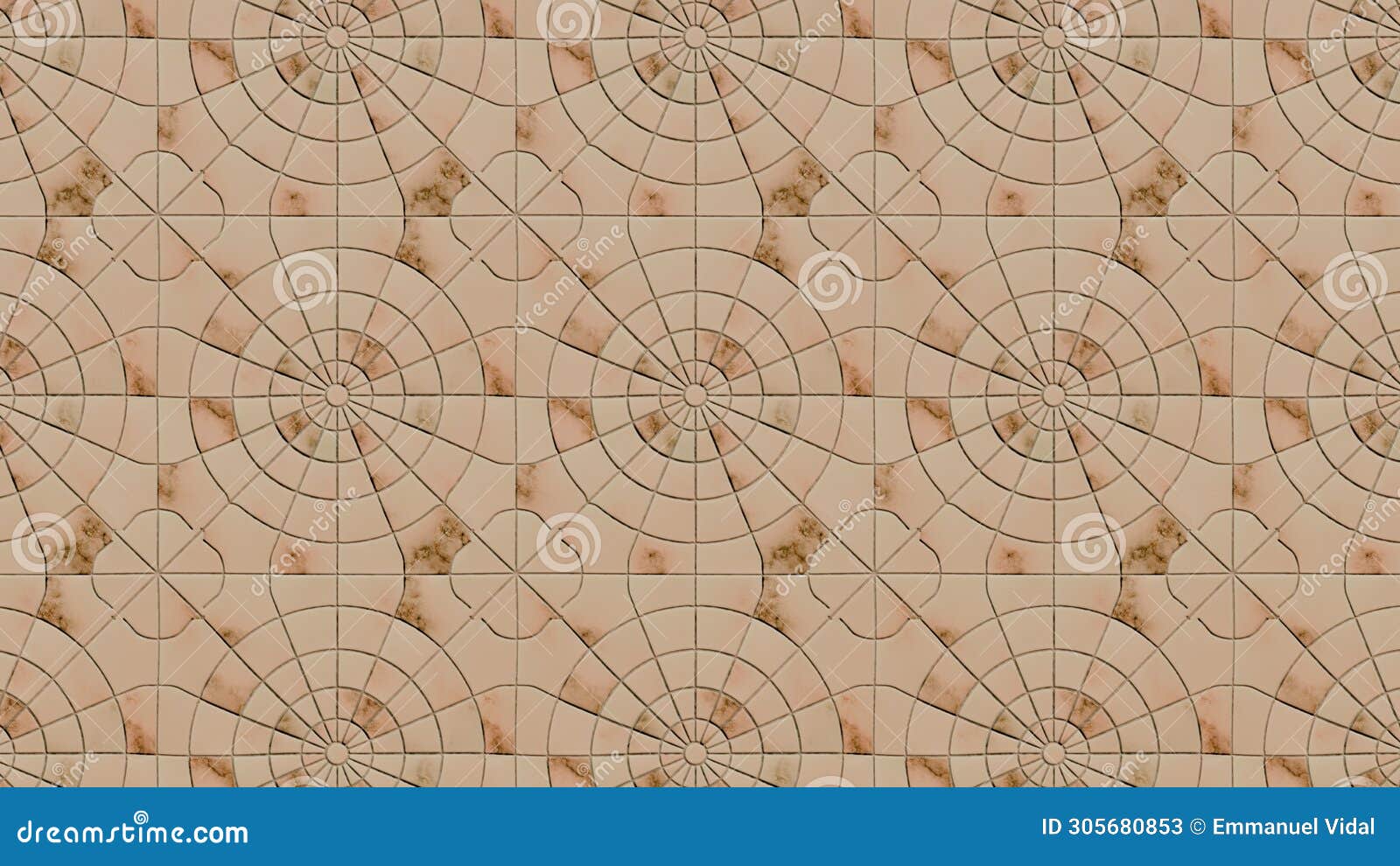 Texture Material Background Circle Rose Tiles 1 Stock Illustration ...