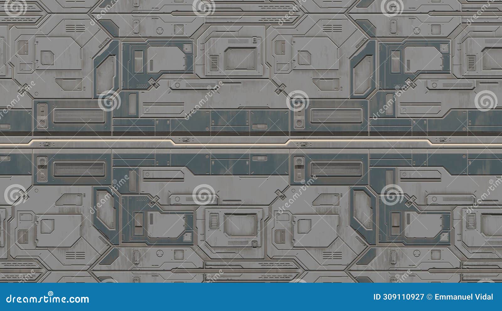 Texture Material Background Sci-Fi Panel 4 Stock Illustration ...