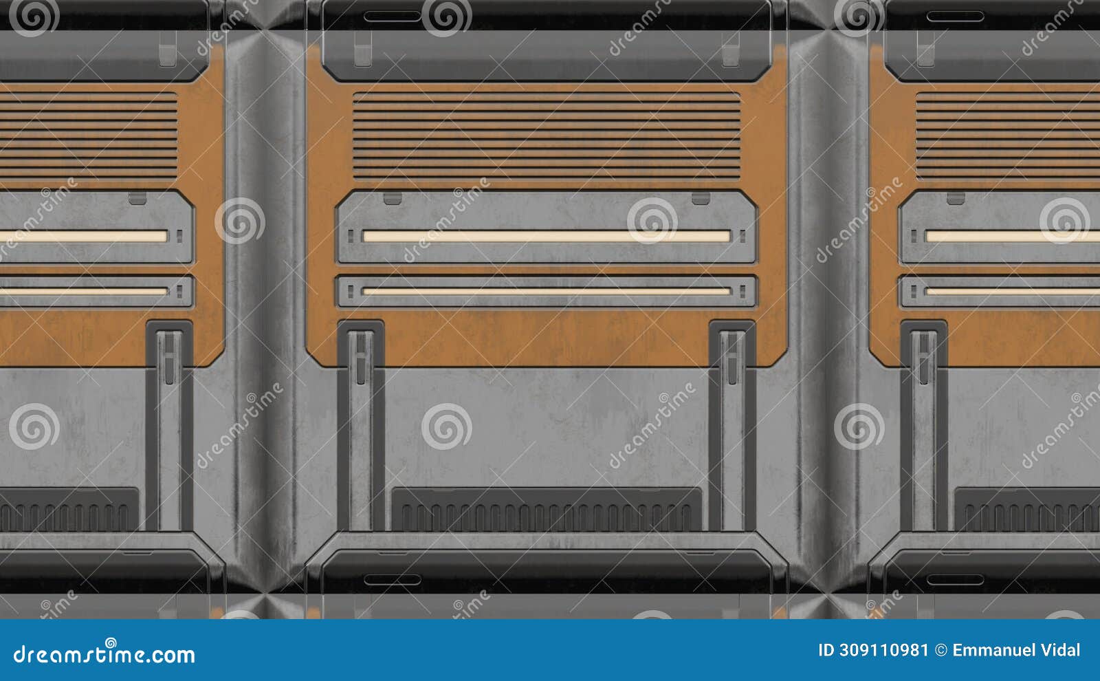 Texture Material Background Sci-Fi Panel 10 Stock Illustration ...