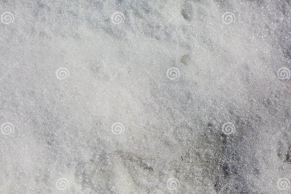 The Texture of the Melted Snow. Stock Image - Image of texture, liquid ...
