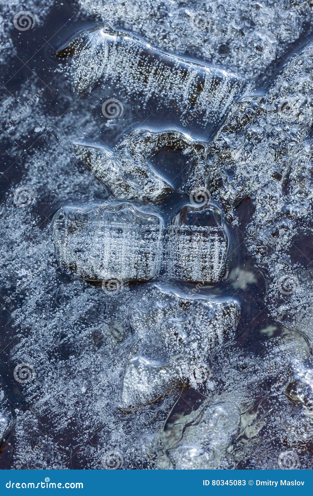 Texture of Melting Ice Closeup Stock Image - Image of abstract, blue ...