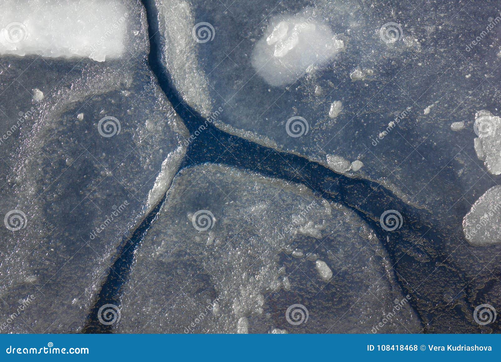 Texture of melting ice. stock photo. Image of march - 108418468