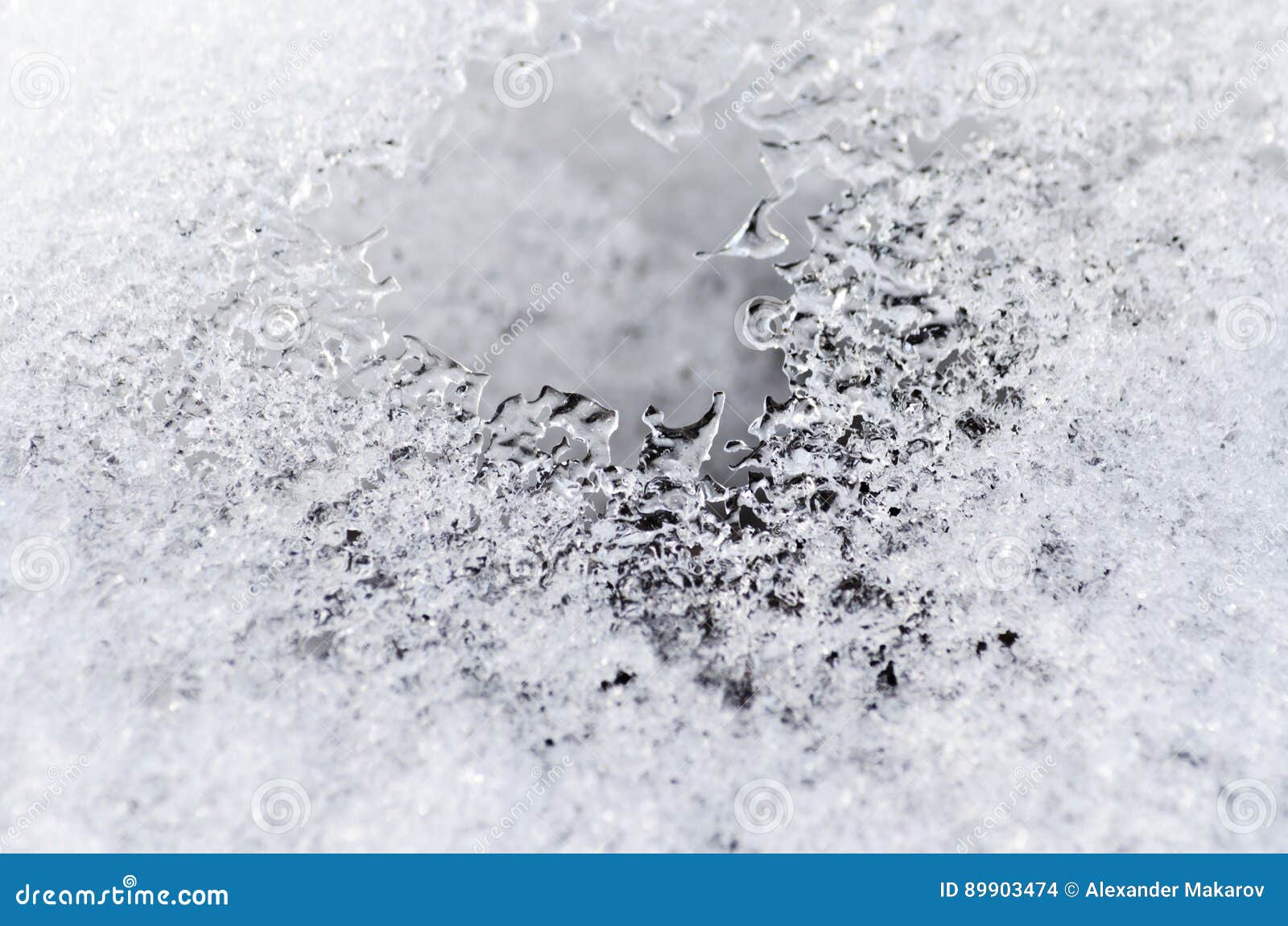 Texture, Melting Snow, Thawed Patches Stock Photo - Image of reflection ...