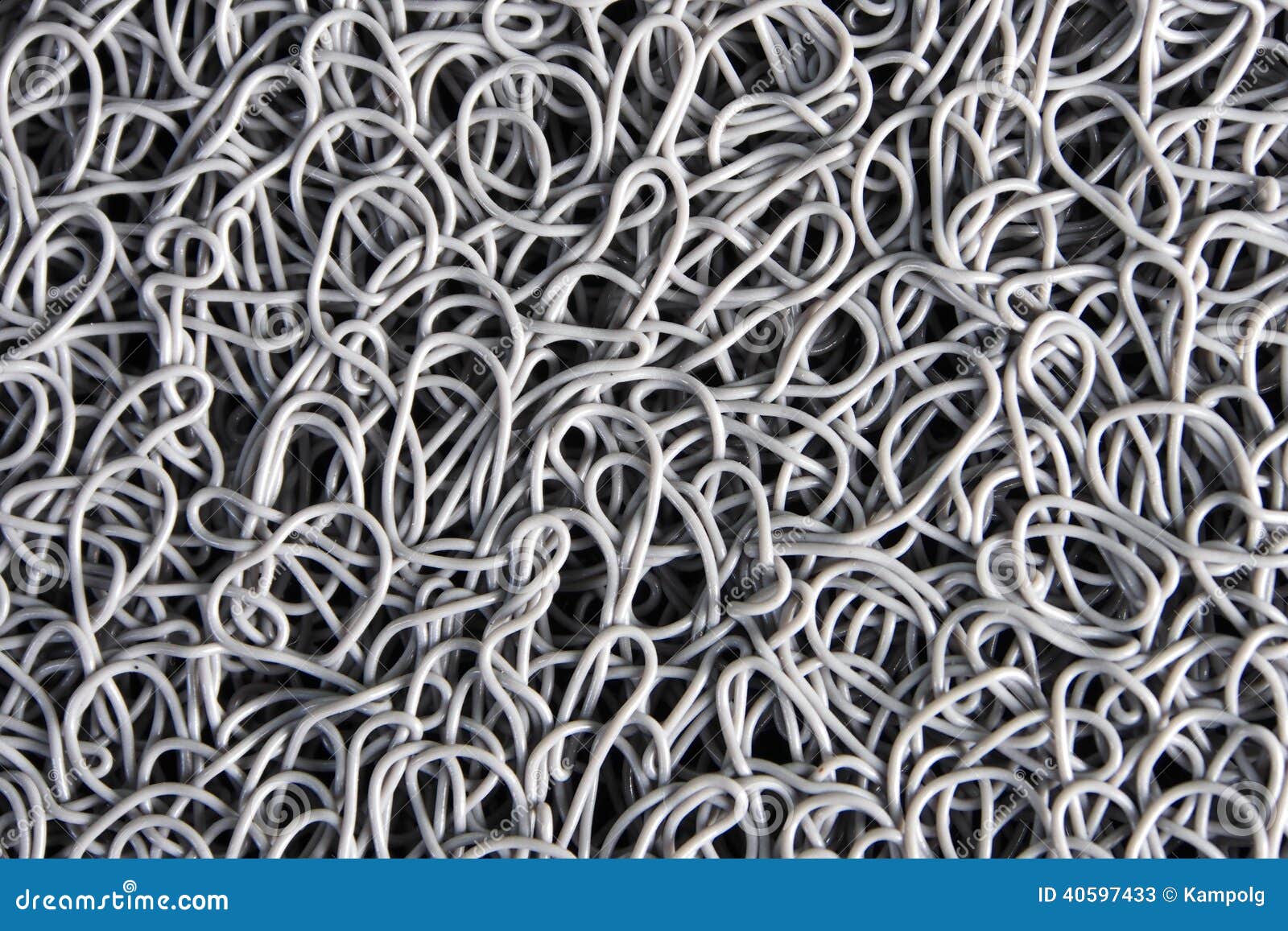 Texture of Messy Curly Plastic Fiber Stock Image - Image of messy ...