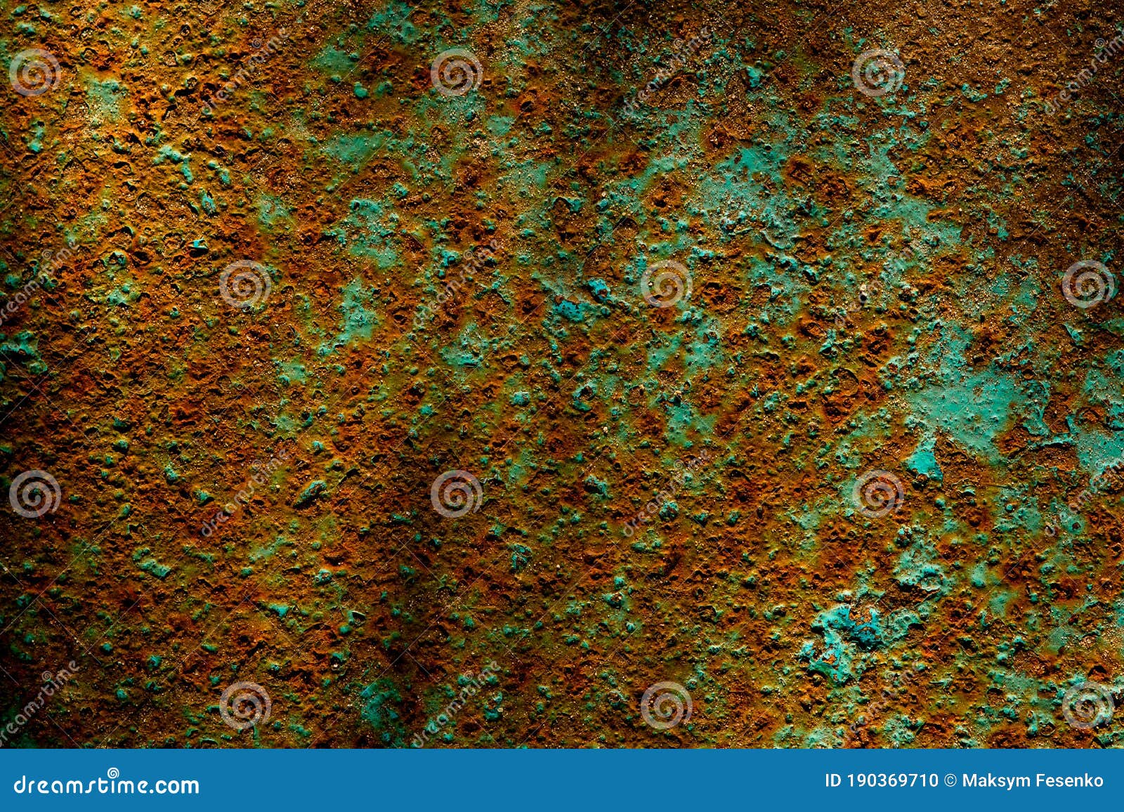 Rust Spots Of Various Shapes And Sizes On The Old Metal Surface ...