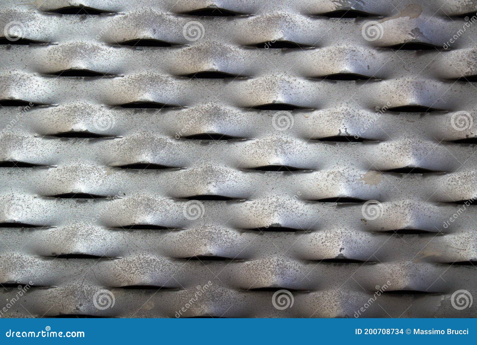 Texture of Metal Plate with Embossed Patterns Stock Photo - Image of ...