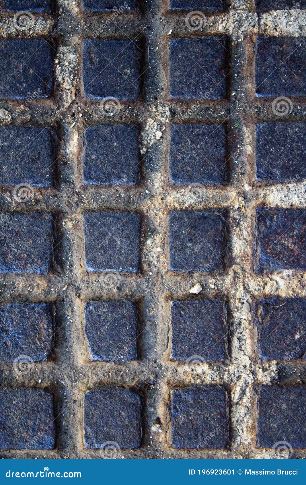 Texture of Metal Plate with Embossed Square Patterns Stock Image ...