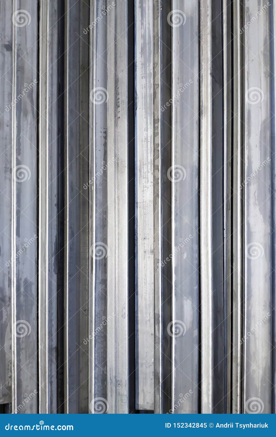 Texture of Metal Profile, Top View of a Large Plan. Stock Image - Image ...