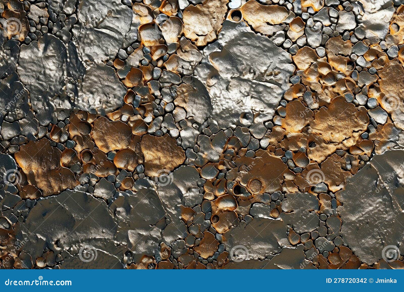 Texture with Metal in Silver and Bronze Colors. Generative AI Stock ...