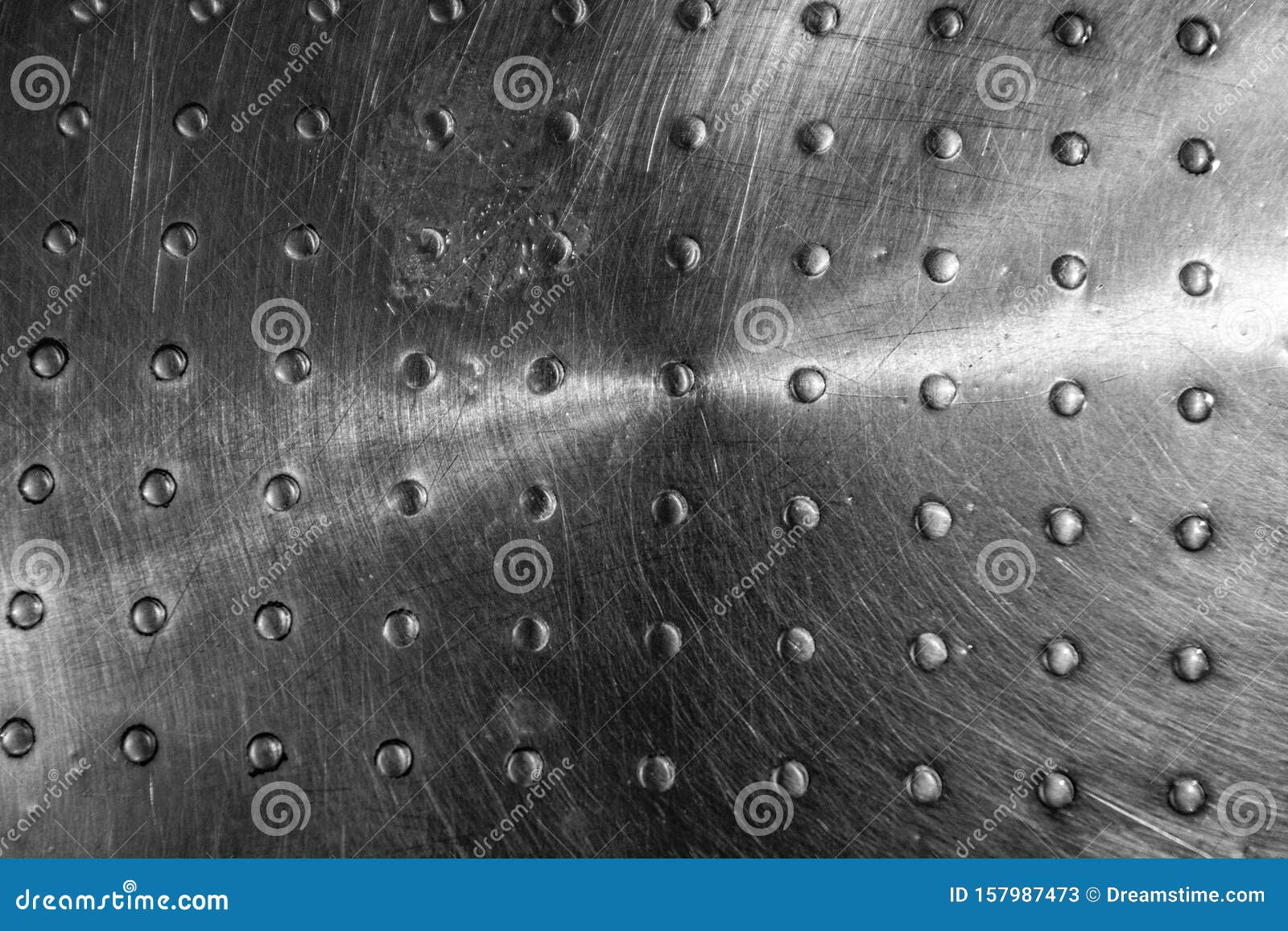 Texture of a Metal Surface Dots Silver Colour. Stock Image - Image of ...
