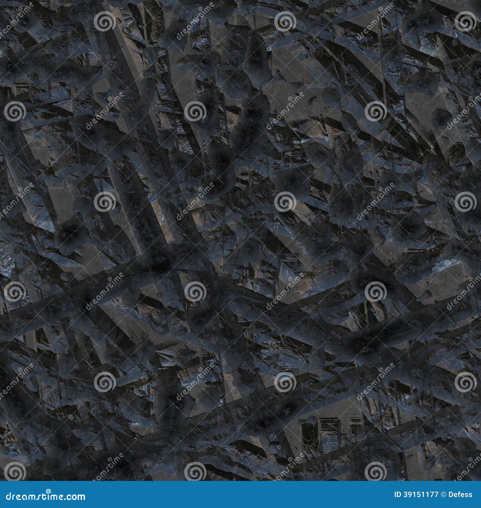The Texture Of The Metal Surface Of The Meteorite. Stock Illustration ...