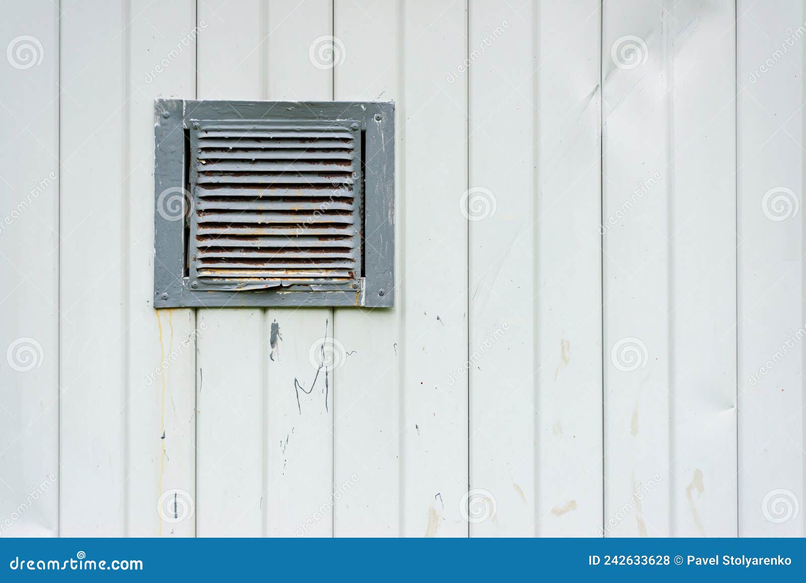Texture of a Metal Wall with a Ventilation Grate Stock Photo - Image of ...