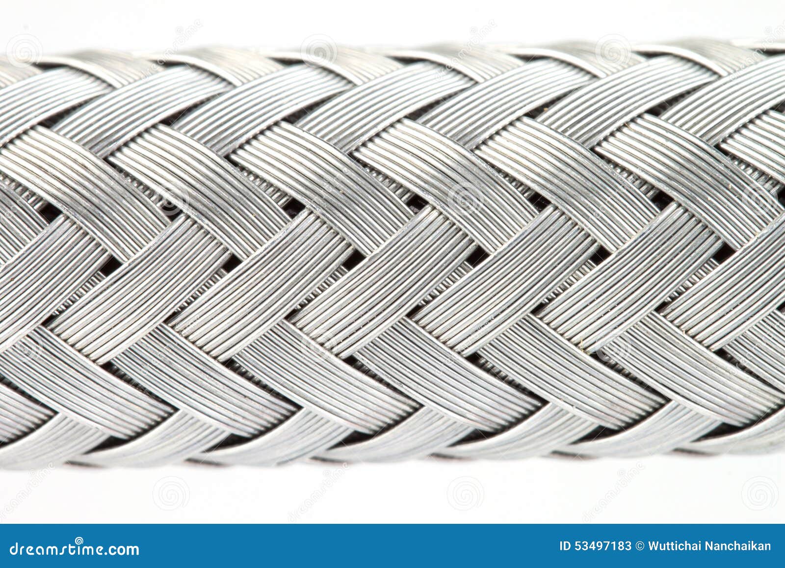 Texture Of A Metal Wire Braided Reinforced Hose Stock Photo - Image ...