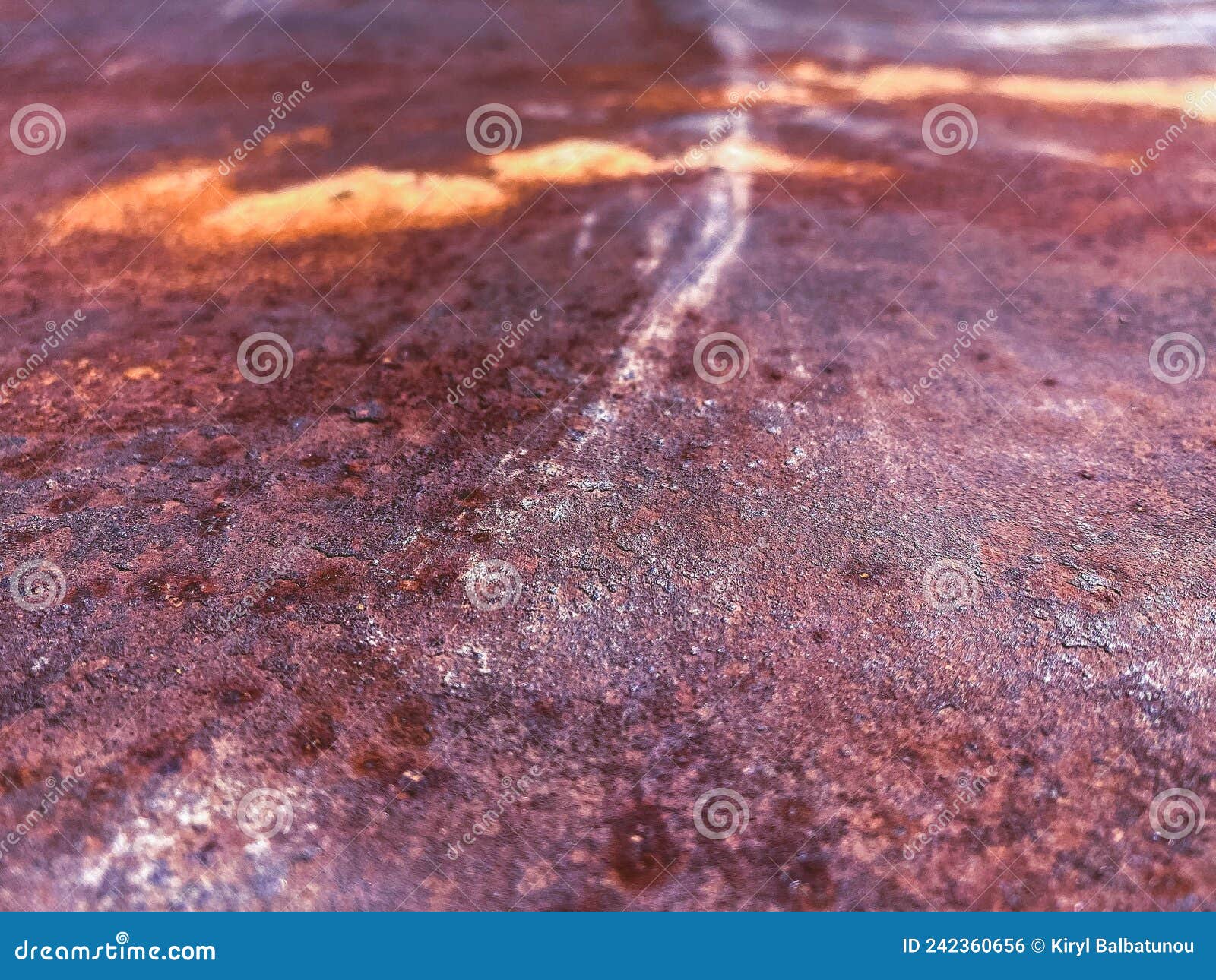 Texture, Metallic Piece of Metal Covered with Rust. Sheet of Corrosive ...