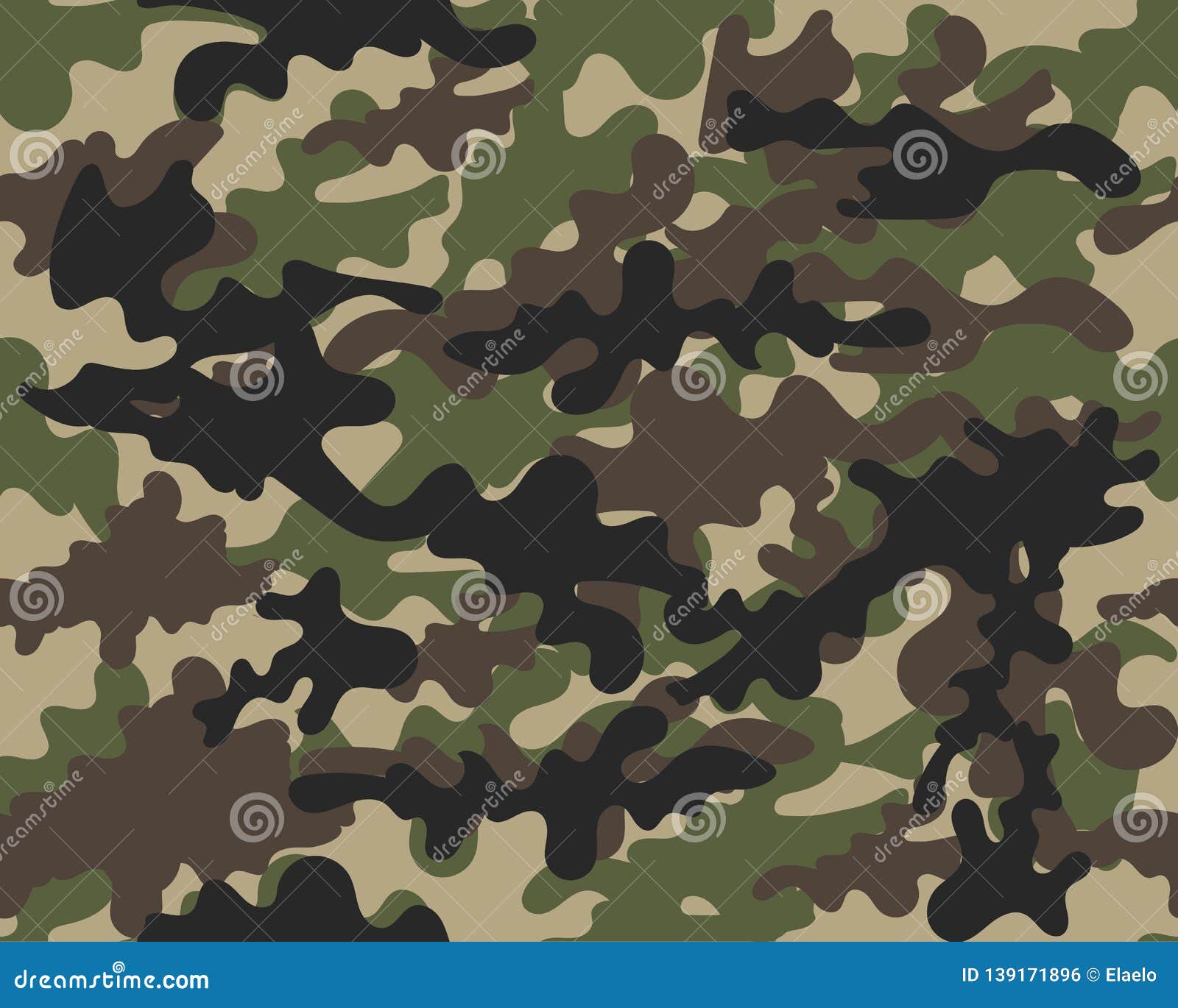 Texture Military Seamless Army Illustration Stock Vector - Illustration ...