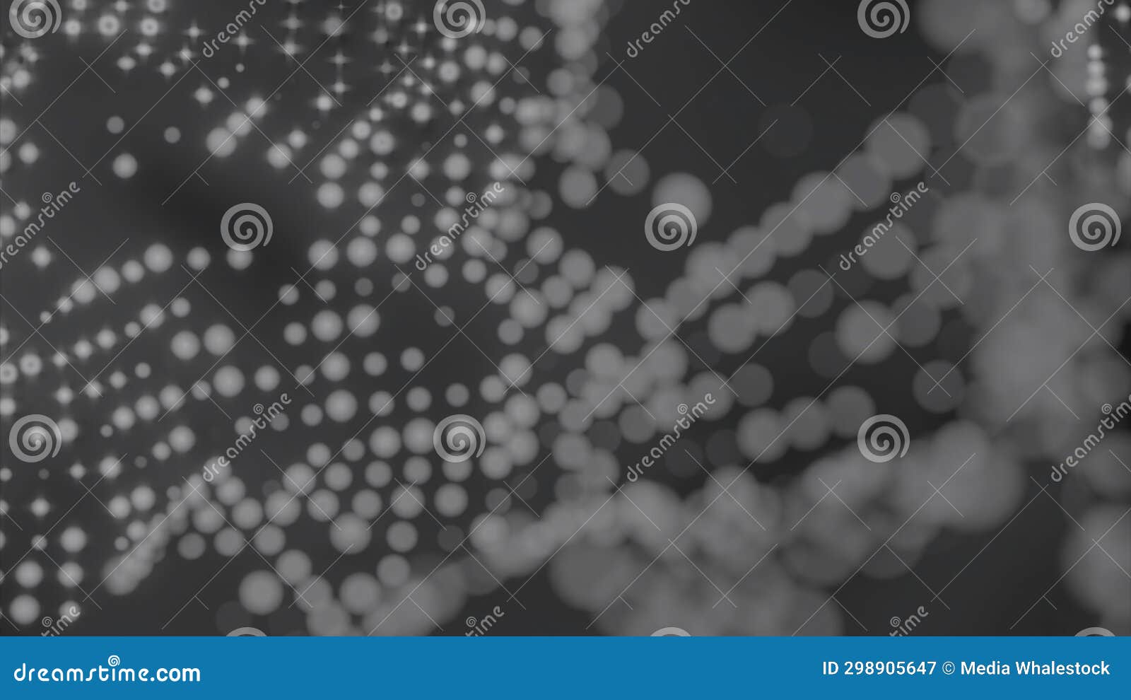 Texture Moves in Waves with Dots. Design. Blurred Dots Shine in Wave ...