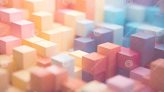 Texture of Multi-colored Building Blocks. Soft Blurred Background Stock ...