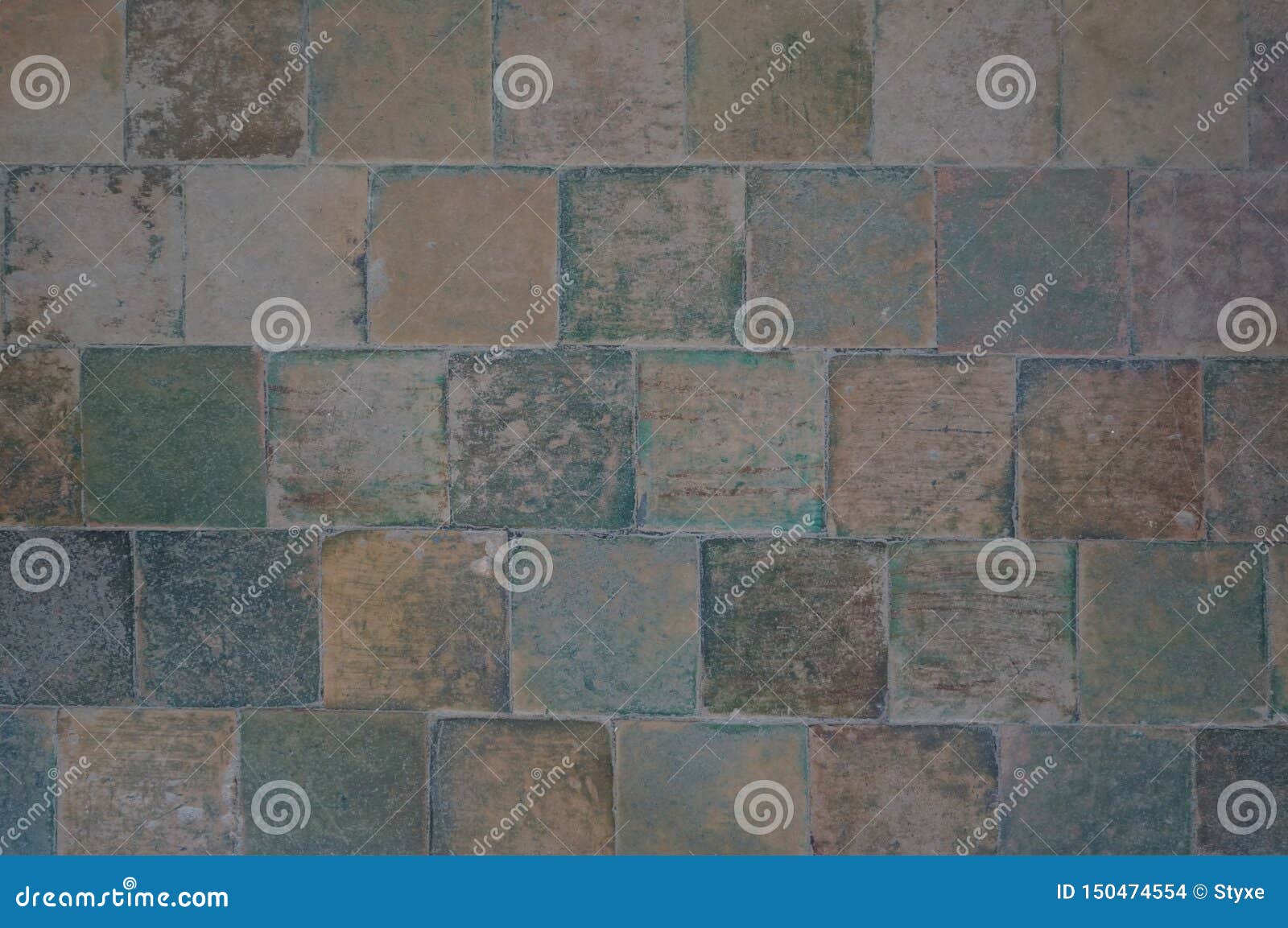 Texture of a Multi-colored Floor Tiles of Ancient Building Stock Photo ...