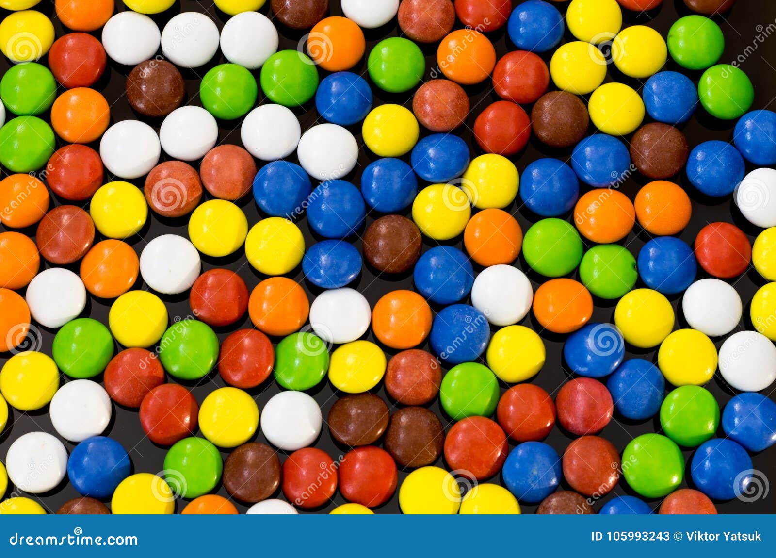 Texture of Multi-colored Small Chocolates. Background of the Balls ...