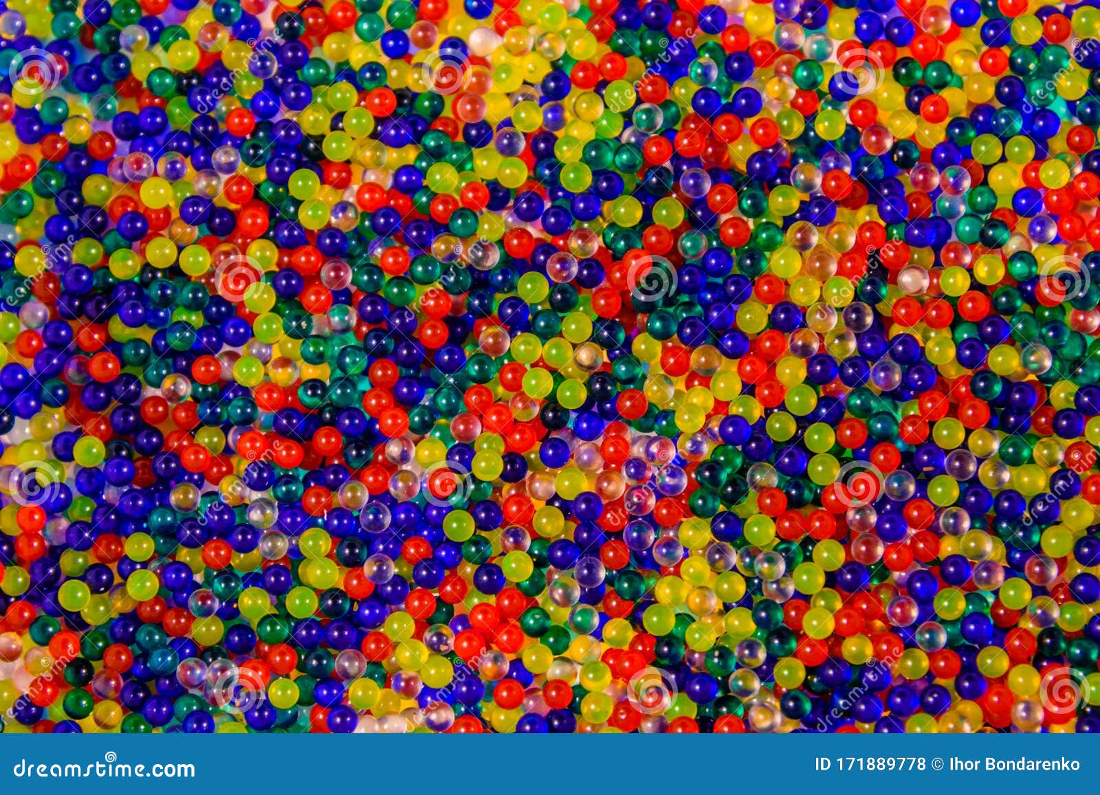Texture of Multicolored Hydrogel Balls for the Background Stock Photo ...