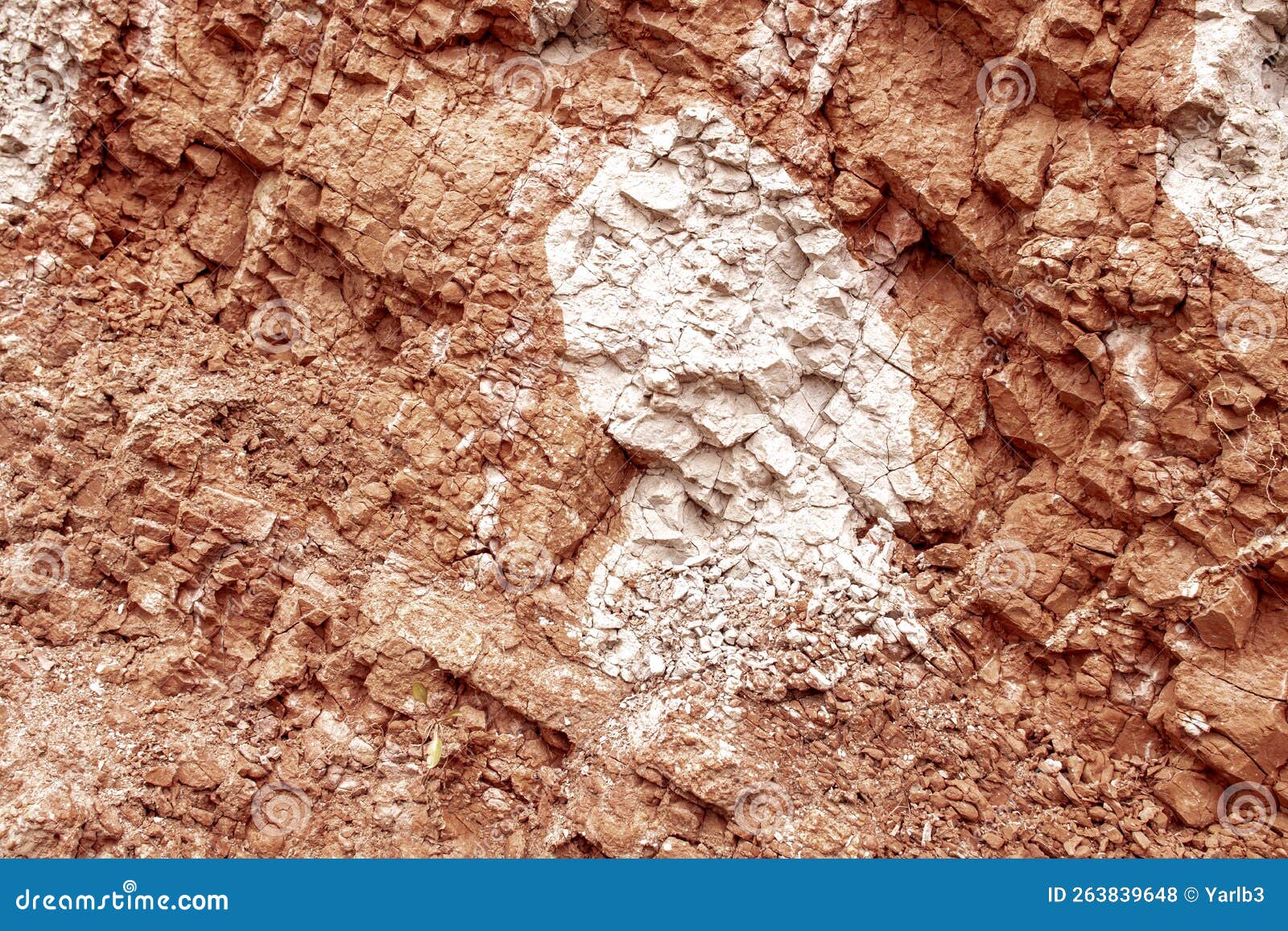 Texture of Natural Clay Red and White Stock Photo - Image of closeup ...