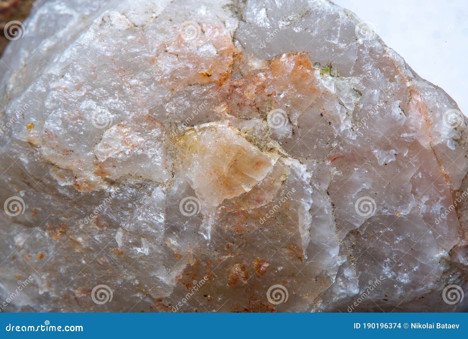 The Texture of Natural Quartz with Chips and Interspersed Stock Photo ...
