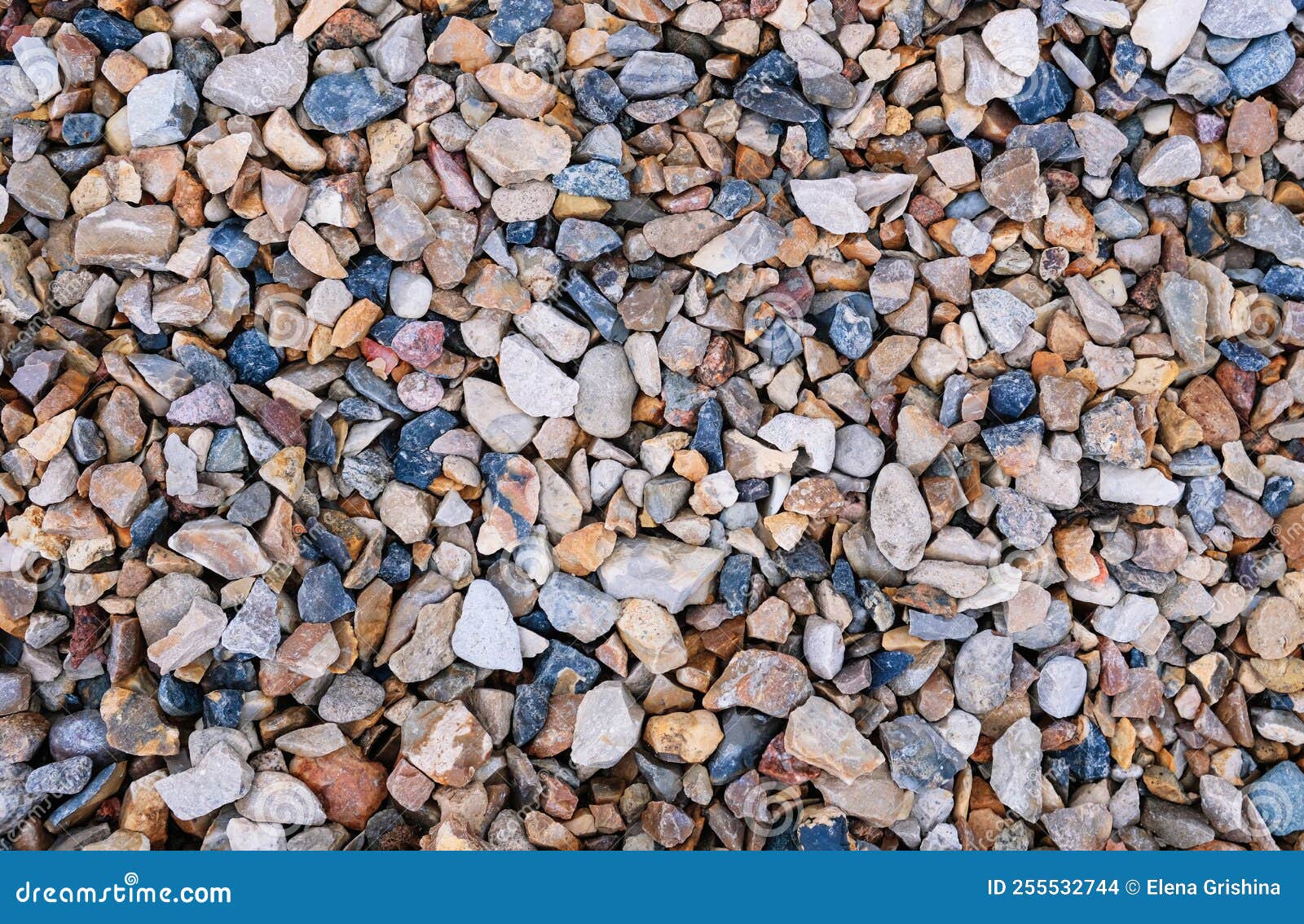 Texture of Natural Rubble. Stones, Crushed Stone Building Material ...