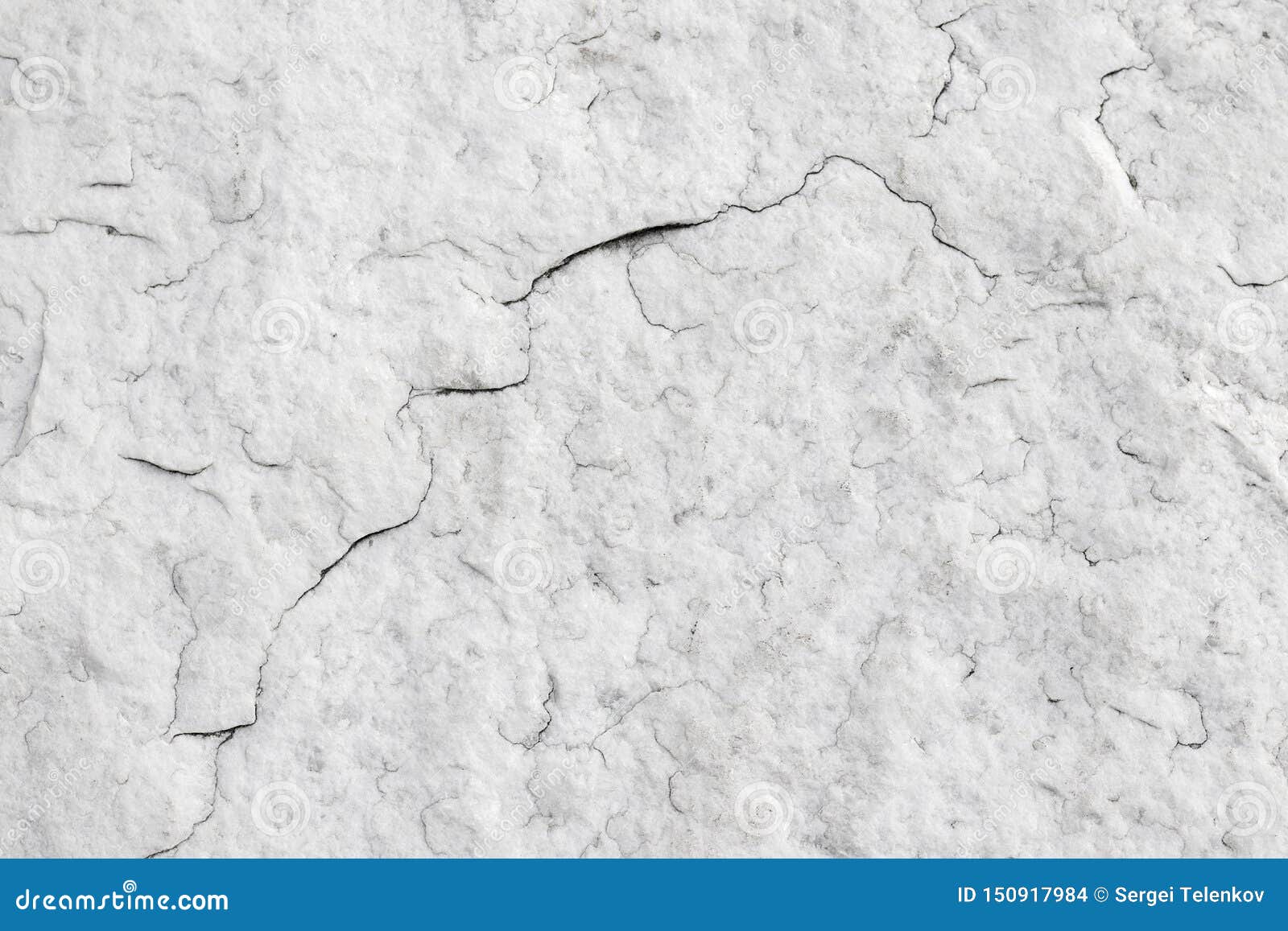 The Texture of Natural White Granite Stone with Cracks. Background of ...