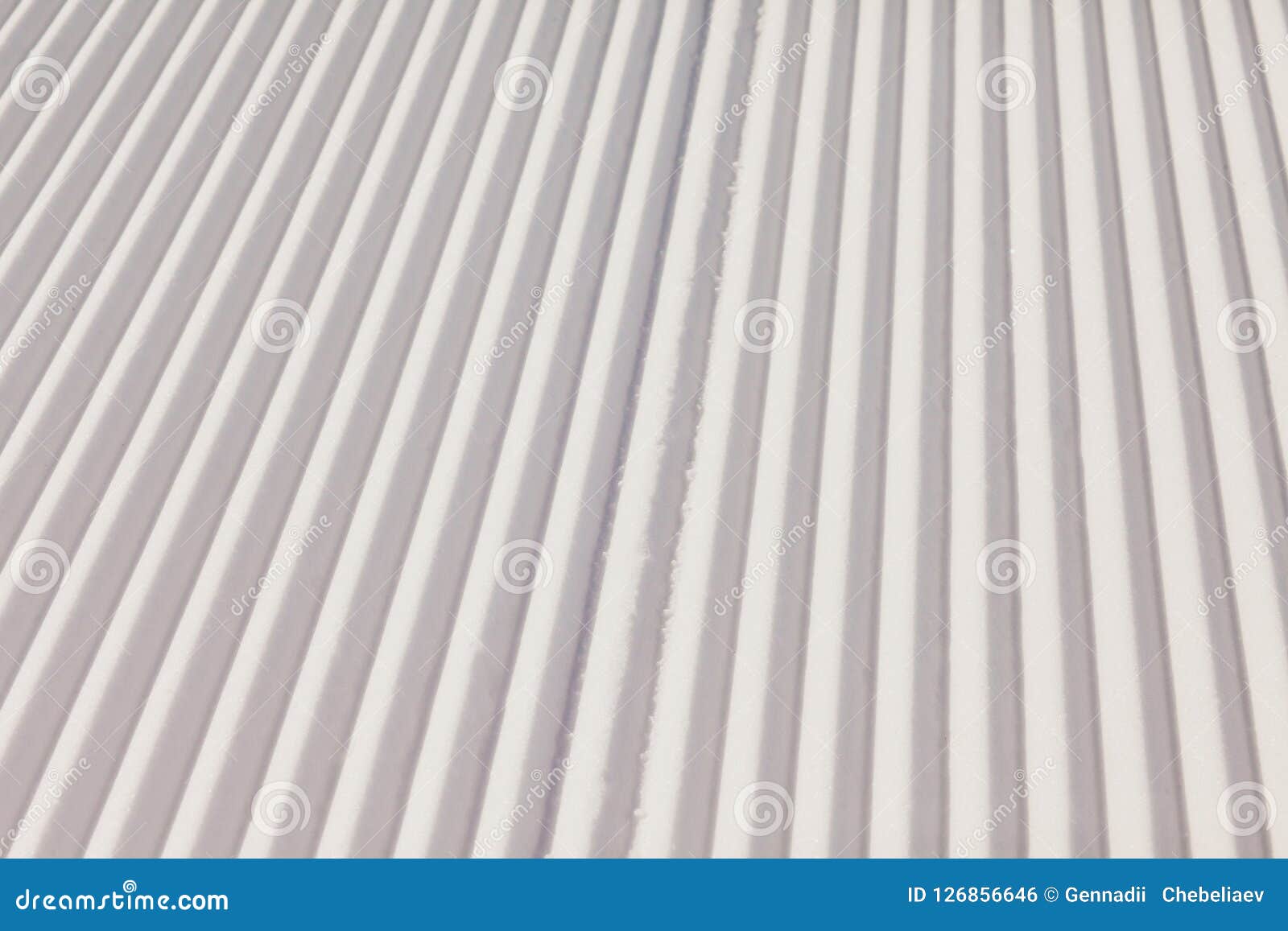Texture of New Groomed Snow on Empty Ski Slope Stock Photo - Image of ...