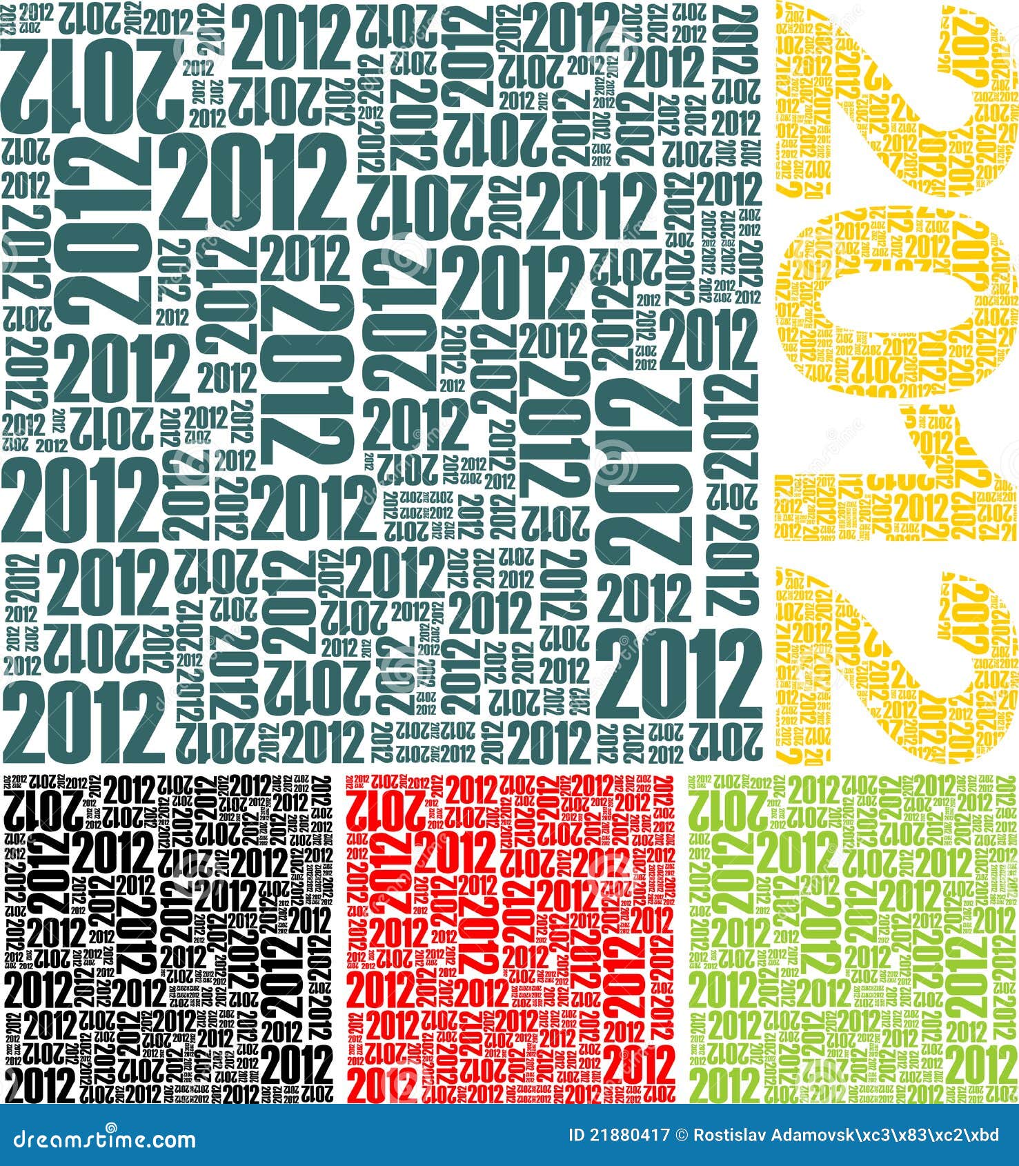 Texture with a Number of 2012 Stock Vector - Illustration of vector ...