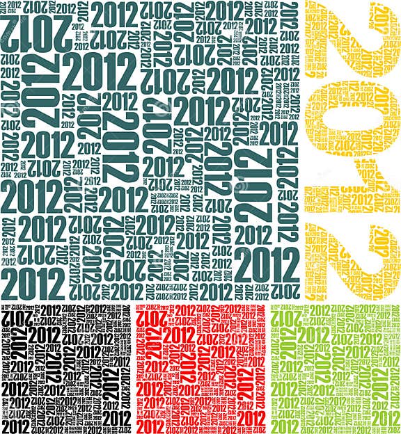Texture with a Number of 2012 Stock Vector - Illustration of vector ...