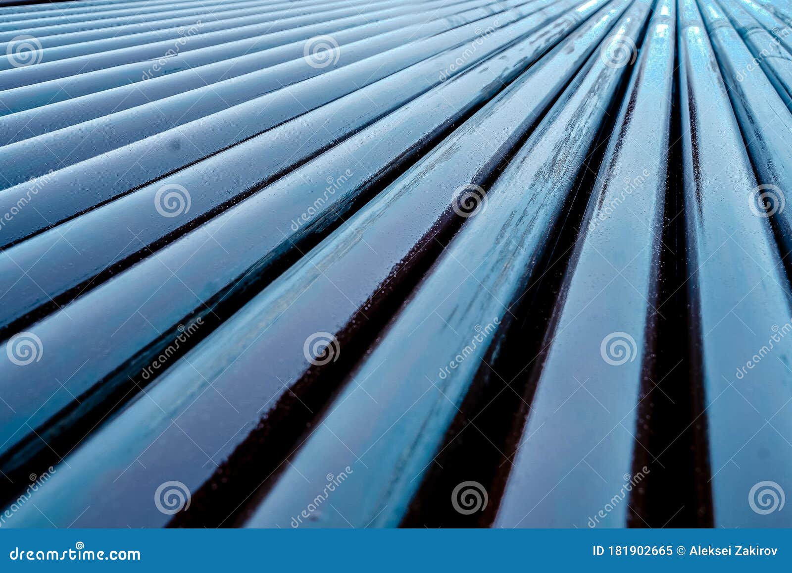 Texture Oil Drill Pipe. Rusty Drill Pipes Were Drilled in the Well ...