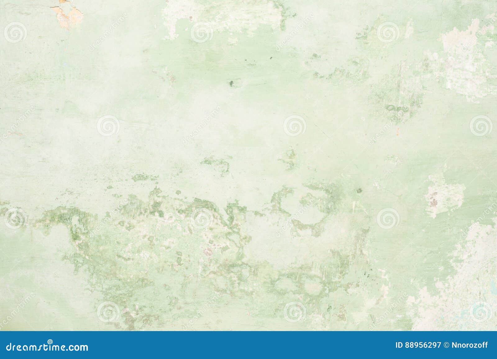 The Texture of the Old Antique Wall is Green, There are Fractures of ...