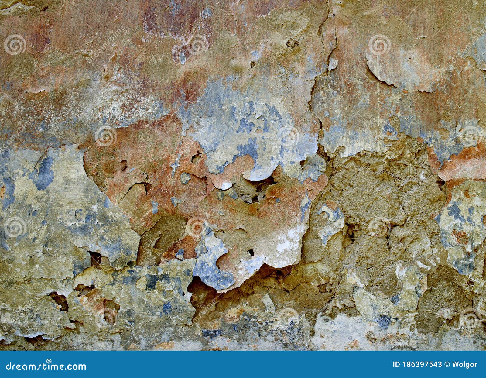 The Texture of the Old Battered Wall. Stock Image - Image of ...