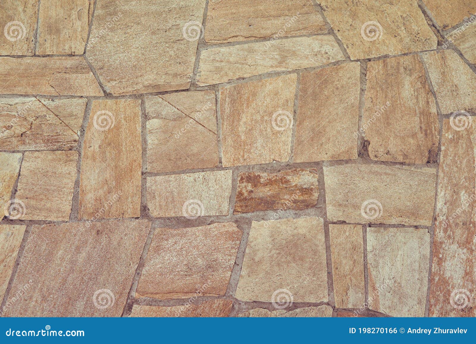 Texture of the Old Beige Floor Tiles of Irregular Shape Stock Photo ...