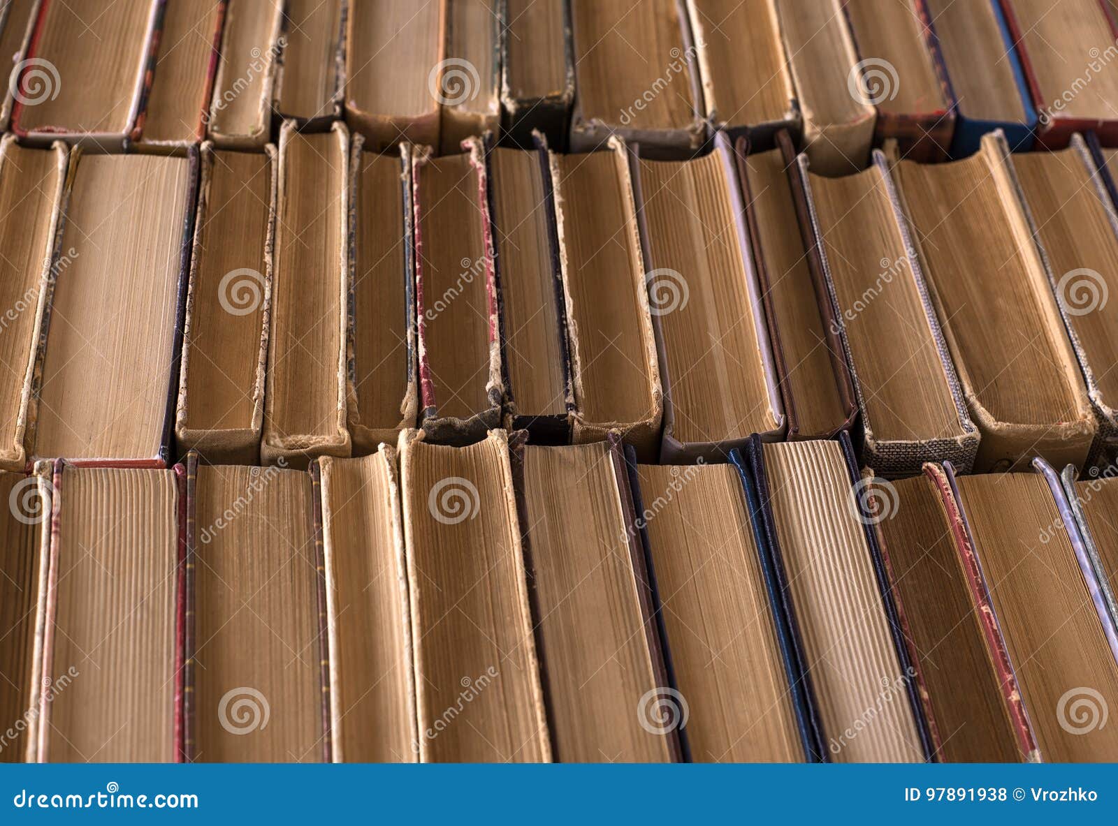 Texture of old books stack stock photo. Image of color - 97891938