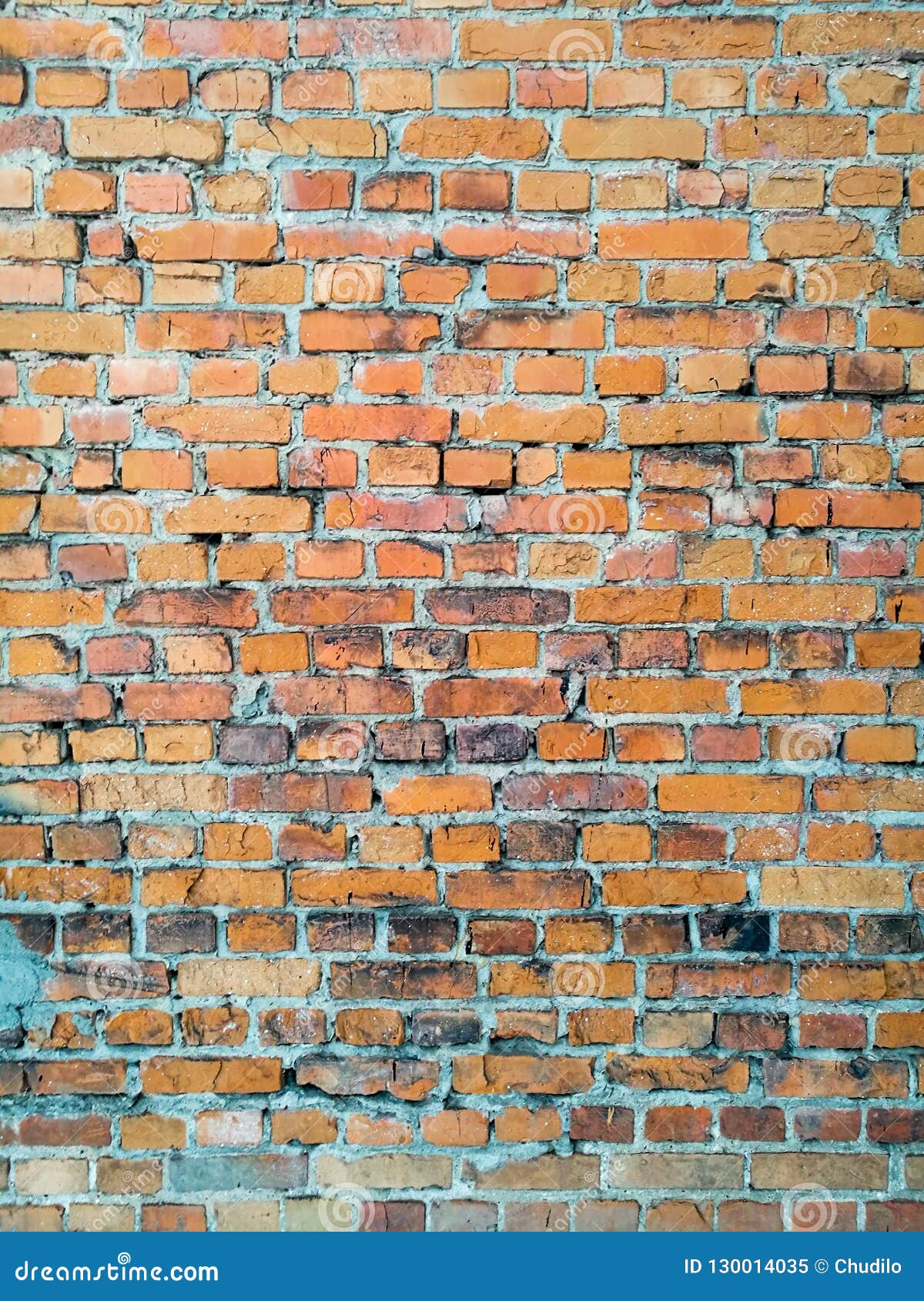 The Texture of the Old, Brick, Post-apocalyptic Wall in the Style of a ...