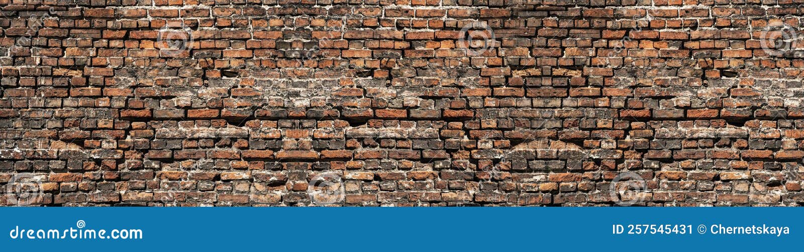 Texture of Old Brick Wall As Background. Banner Design Stock Image ...