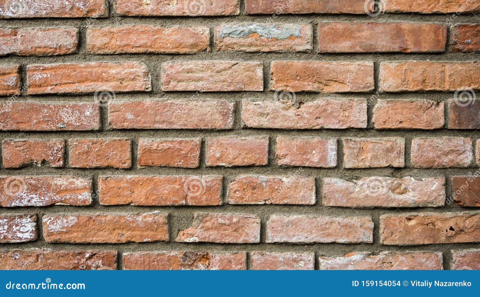 Texture of an Old Brick Wall. Authentic Old American Building Stock ...