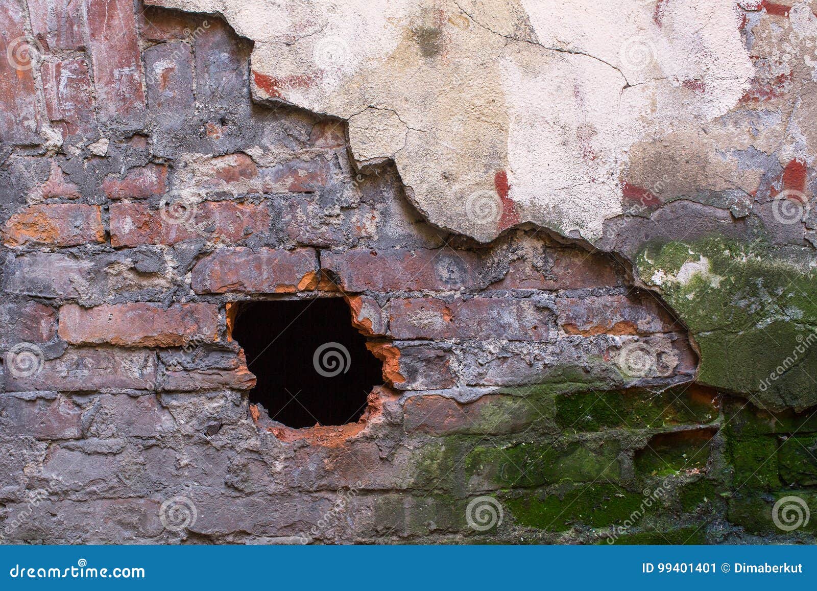 Broken Plaster And Wallpaper Royalty-Free Stock Image | CartoonDealer ...