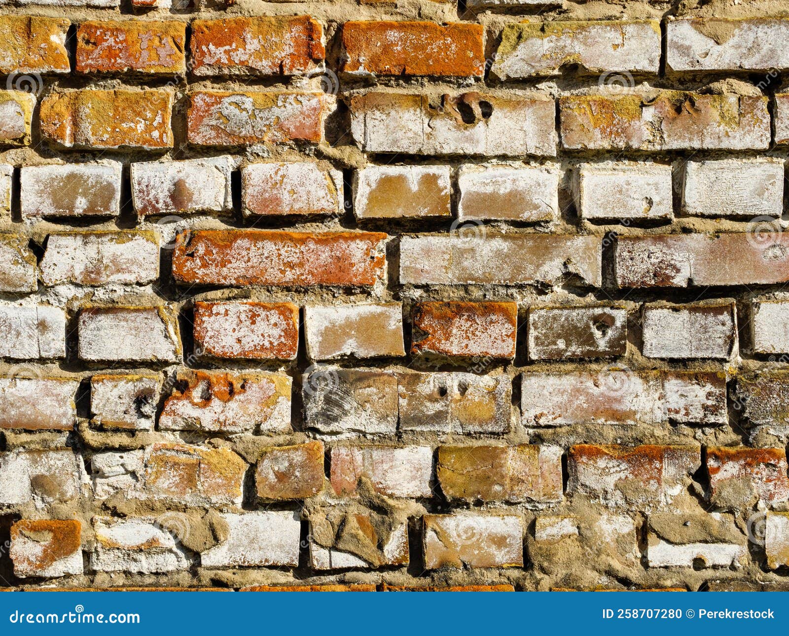 Old Brick Wall Destroyed by Weather and Time Stock Photo - Image of ...