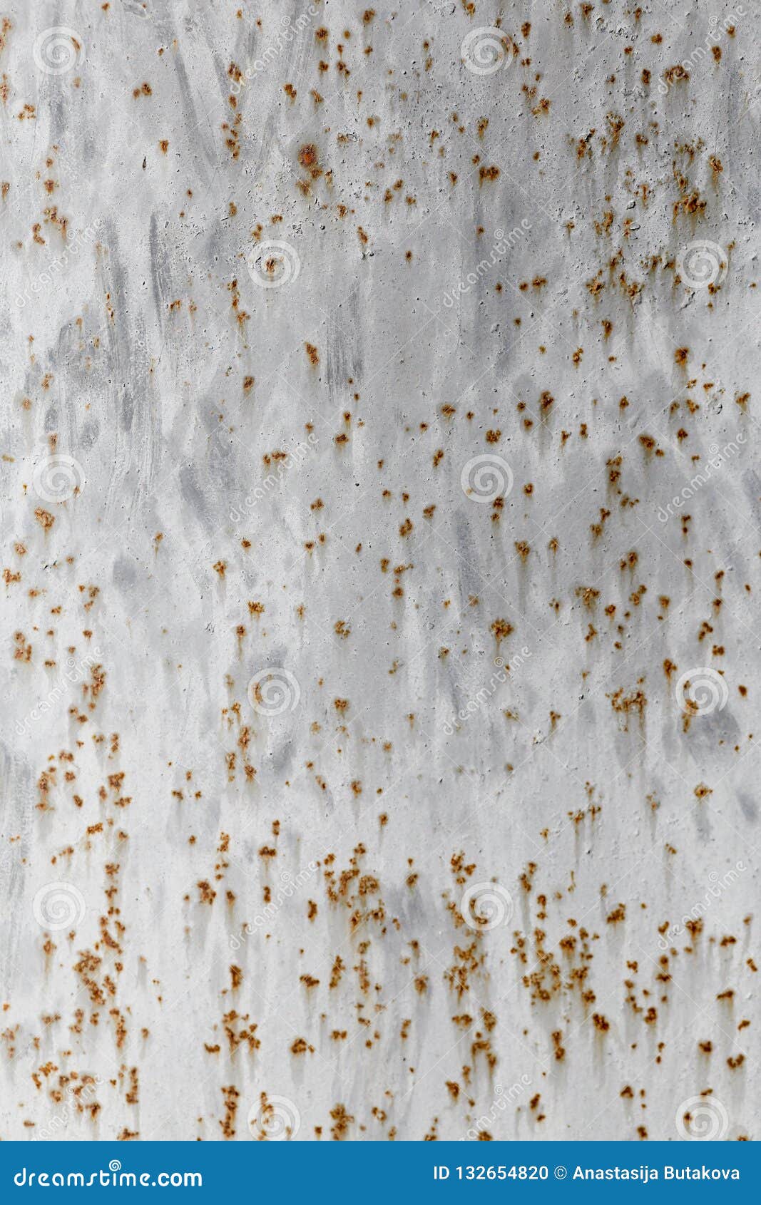 Texture of Painted Grey Metal with Corrosion Points. Stock Photo ...