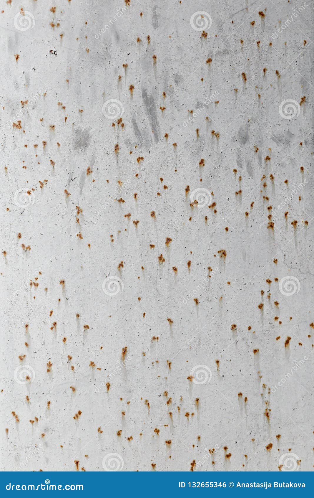 Texture of Painted Grey Metal with Corrosion Points. Stock Photo ...