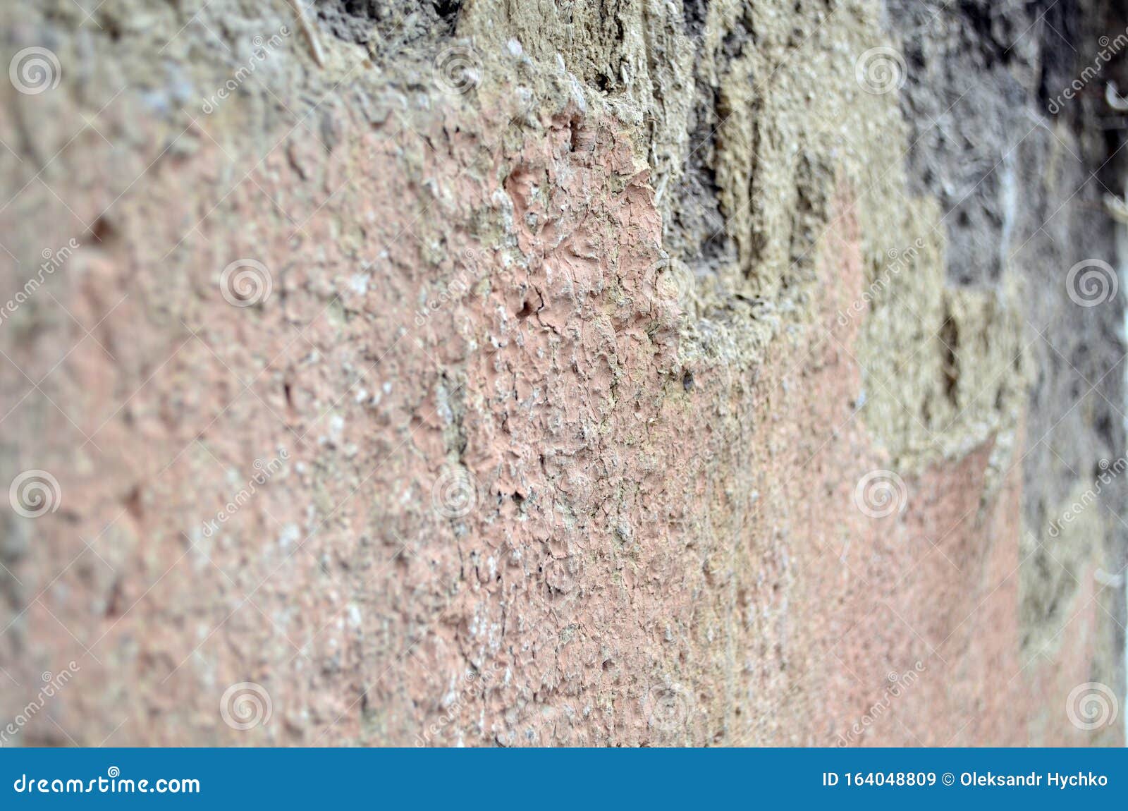The Texture of Damaged Clay Wall Stock Image - Image of flat, decay ...