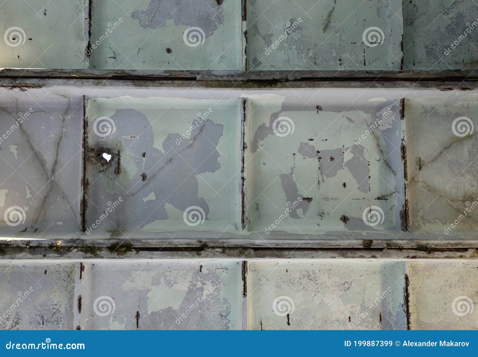 Texture Old Concrete Blocks from Which the Roof of the Building is ...